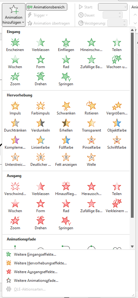 PowerPoint Animationen hinzufügen – Folien animieren