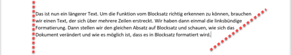 Blocksatz Word - Absatzformatierung und Absatzausrichtung