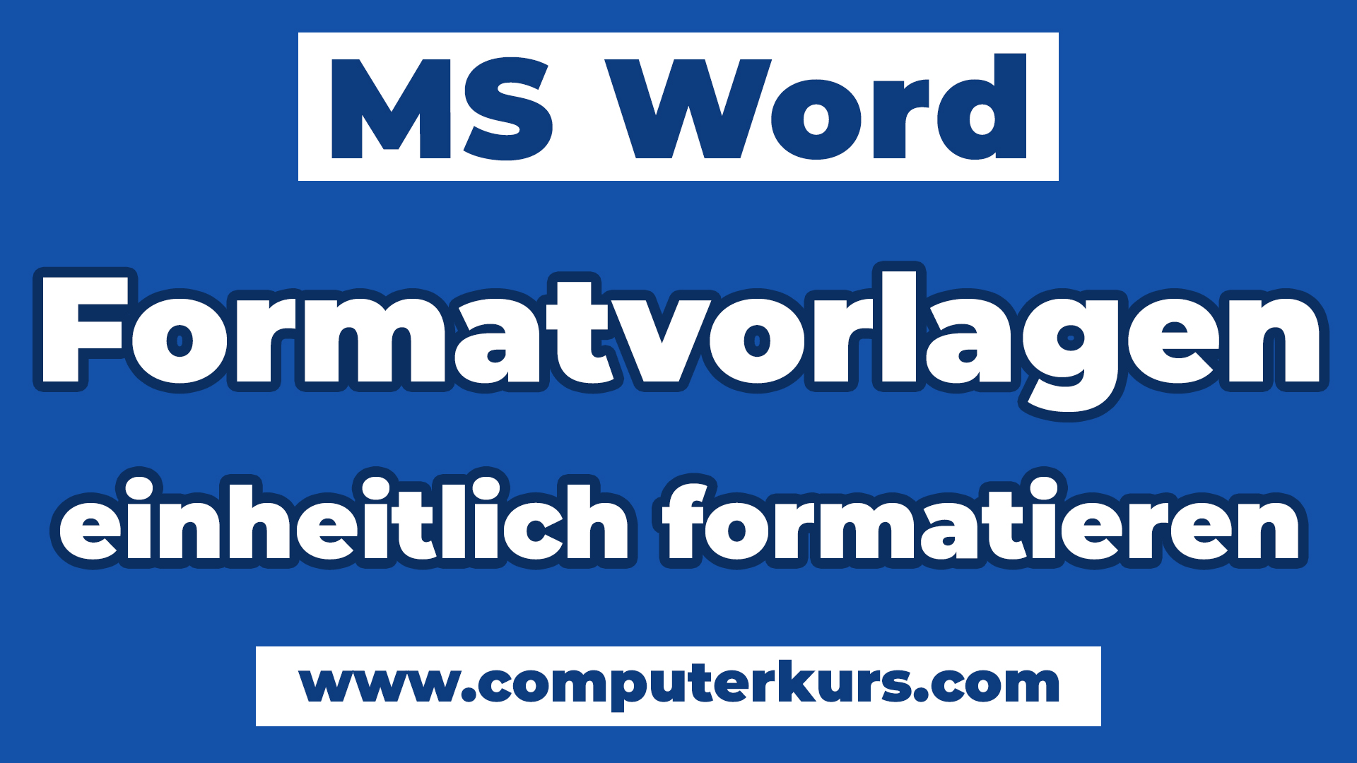 🎯 Word Formatvorlagen richtig nutzen – Einheitlich formatieren