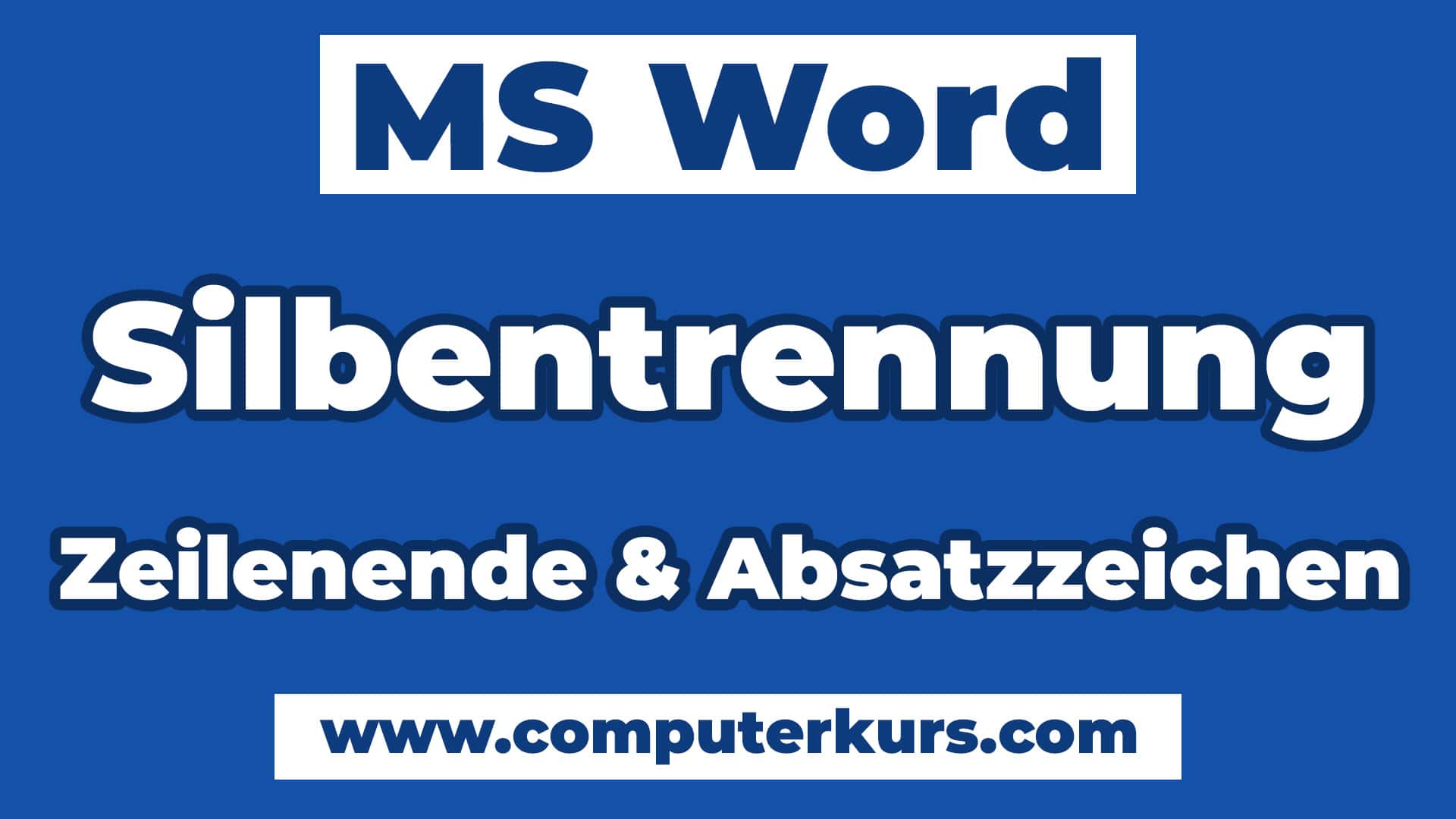 📝 Word Silbentrennung & Absatzzeichen – optimiere deinen Text