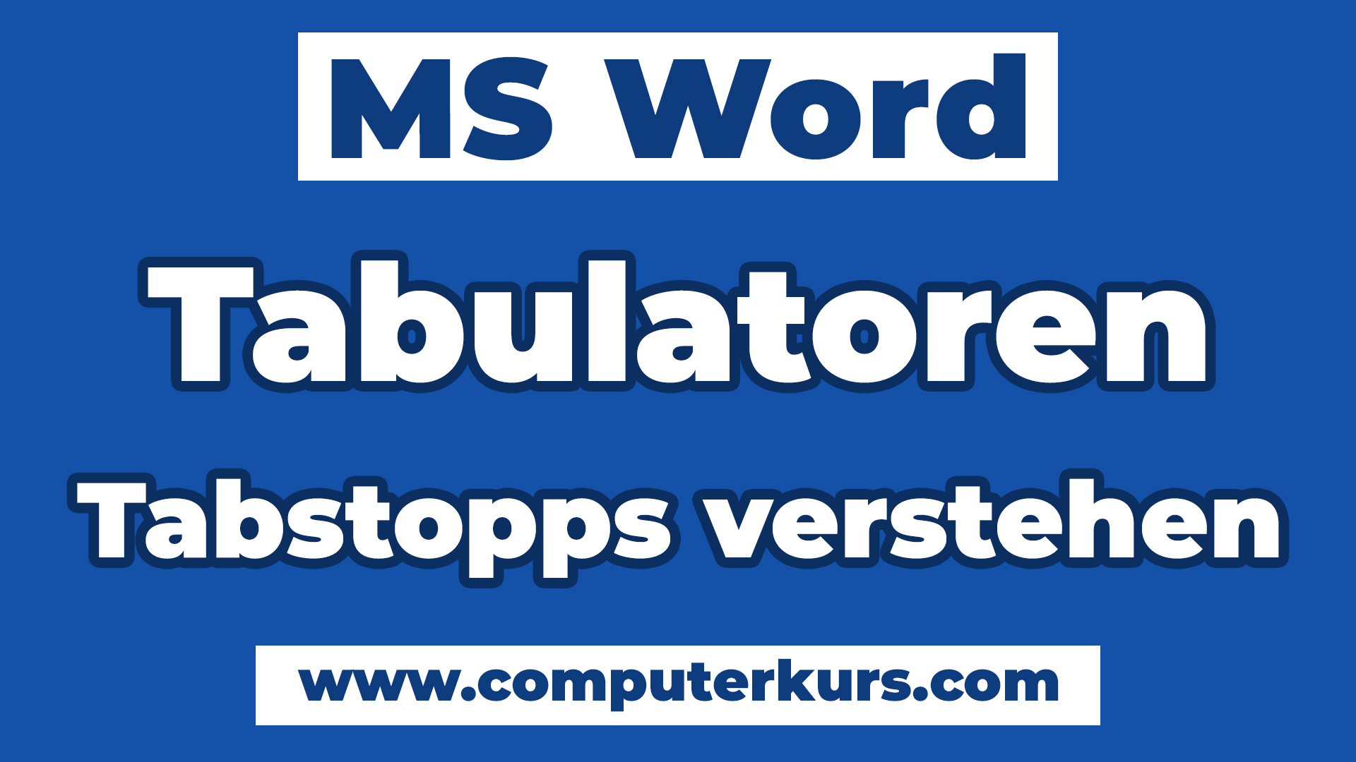 ↔️ Word Tabstopps & Tabulatoren – Gleichmäßige Abstände